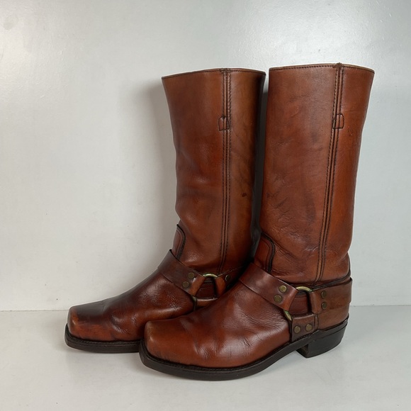 Frye | Shoes | Vintage Frye Black Label Harness Boots 5 D Usa Made ...